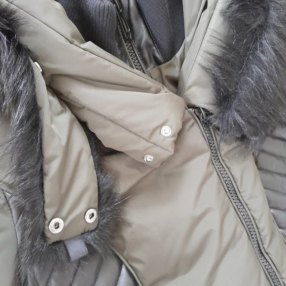 Noize | Jackets & Coats | Noize Sam Faux Fur Trim Contrast Faux Leather ...